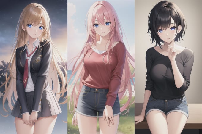 Create your own anime character using ai by Nicolasevra | Fiverr