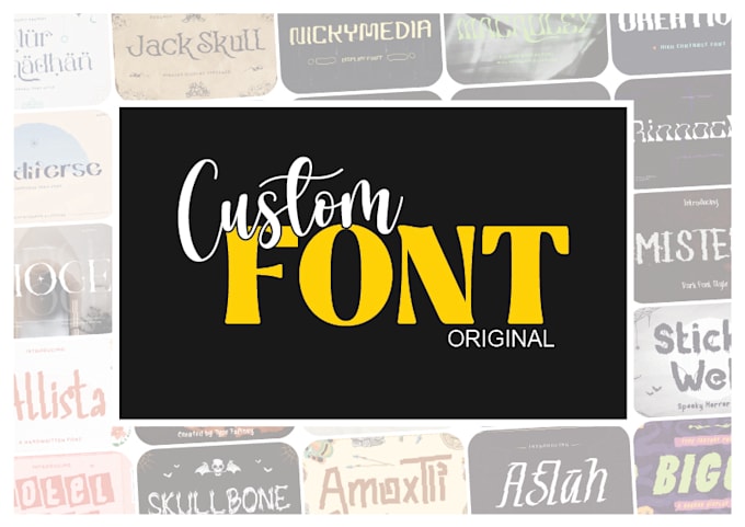 Make a custom font for your project with an original design by Arkhmn13 ...