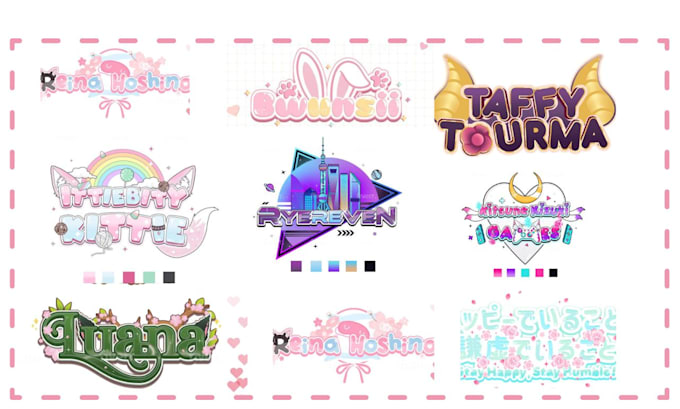 Design a proffesional vtuber and streamer logo by Alihassan1f | Fiverr