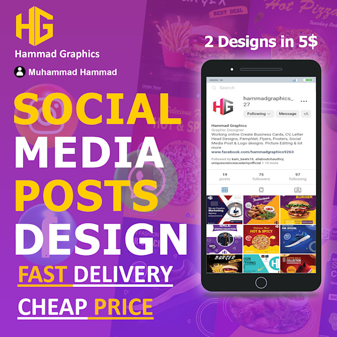 Design attractive social media poster post, banner, thumbnail ad post ...