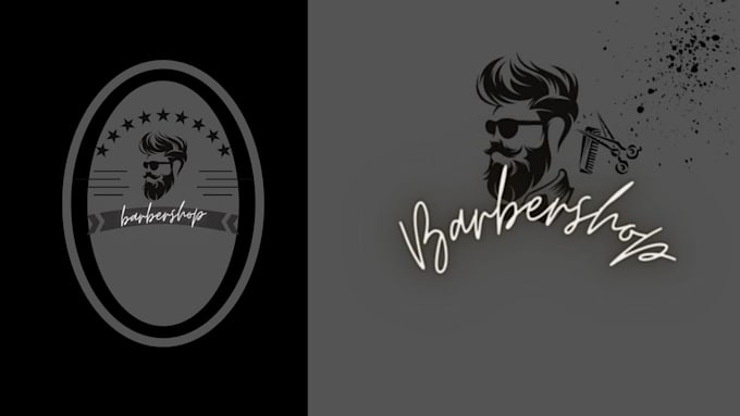 Create a luxury initial barbershop logo by Soulaymane982 | Fiverr