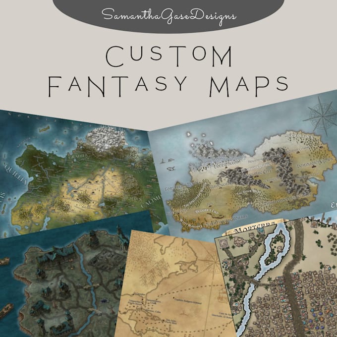 Create a custom fantasy map for dnd, novels, or games by Sgase7 | Fiverr