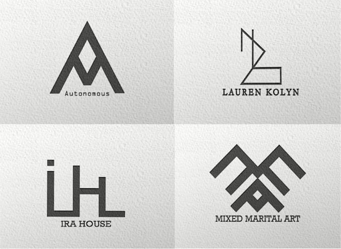 Design lettermark , initial letters monogram logo for you by Bis_kh ...