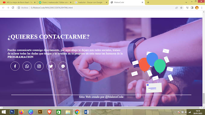 Going to create a website with html, css and javascript by Malexxcode ...