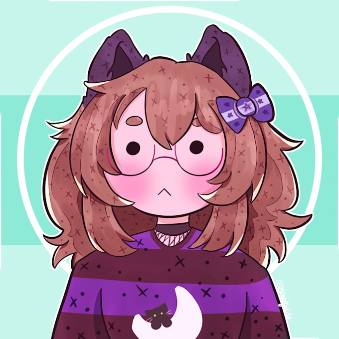 Do custom profile icons digital art by Sleepylilz | Fiverr