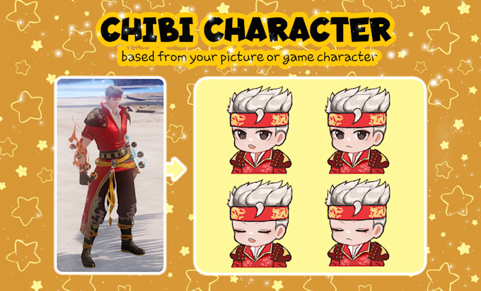 Turn your game character into a chibi retro style by Adiarko | Fiverr