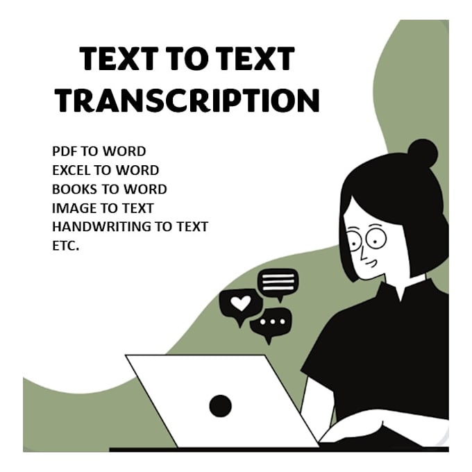 Do text to text transcription and copywriting by Ransianumitha | Fiverr