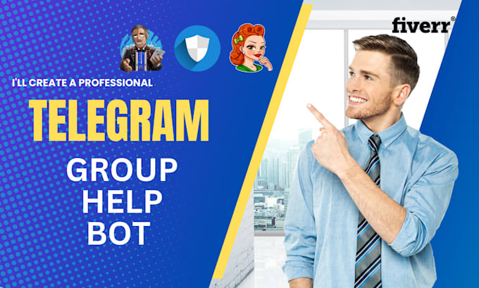 Create a professional telegram group help bot by Ruhul_rifat | Fiverr