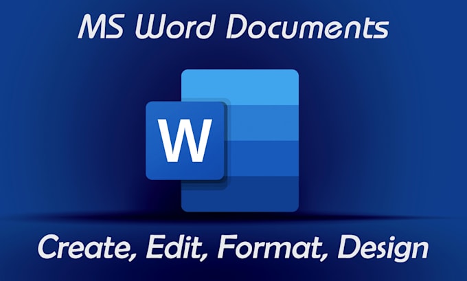 Do ms word documents creating, editing, formating professionally by Virajtp | Fiverr