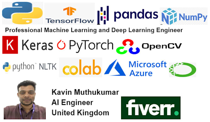 Do data science, artificial intelligence tasks using python by Kavinmuthukumar | Fiverr