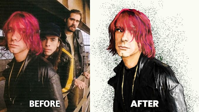 Draw a digital realistic portrait in ms paint by Diana2505 | Fiverr