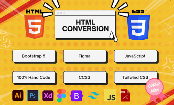 Convert your website design with bootstrap 5 or tailwind css by Ramma ...