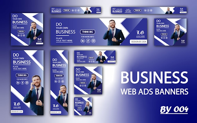 Design professional web banners and ads by Oo4graphics | Fiverr