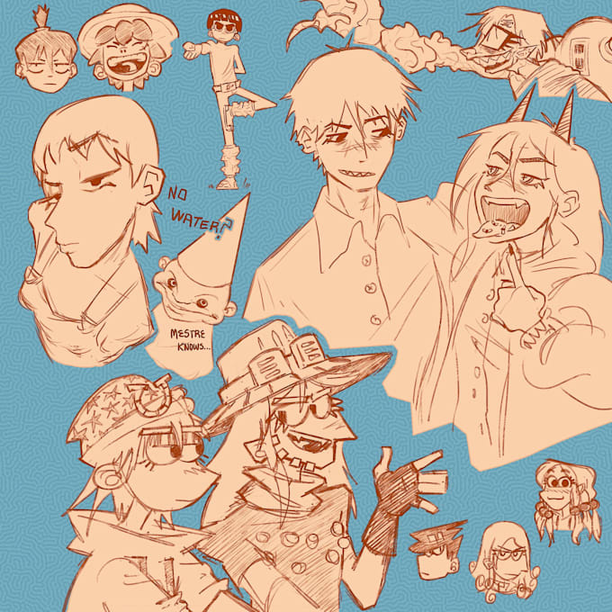 Doodle ur ocs, fanart, or anything else by Hazdrawz | Fiverr