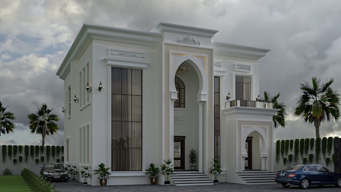 Do photorealistic house exterior architectural 3d rendering by Closeranger | Fiverr