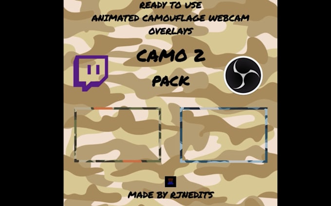 Create 2 animated camouflage webcam overlays by Ryannelson09 | Fiverr