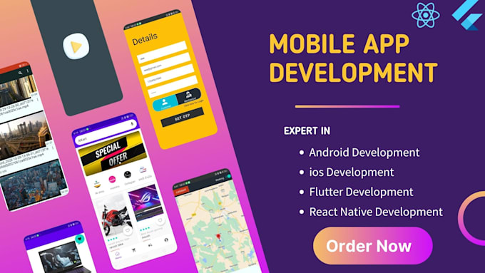 Develop custom mobile app development for android and ios by Ask_dev ...