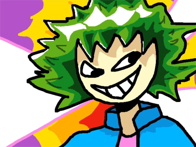 Make an artwork in the style of flipnote hatena by Marmarvibes | Fiverr