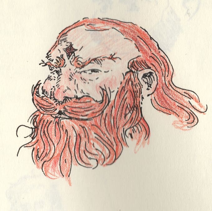 Make an ink illustration of your dnd character by Haugedrawings | Fiverr