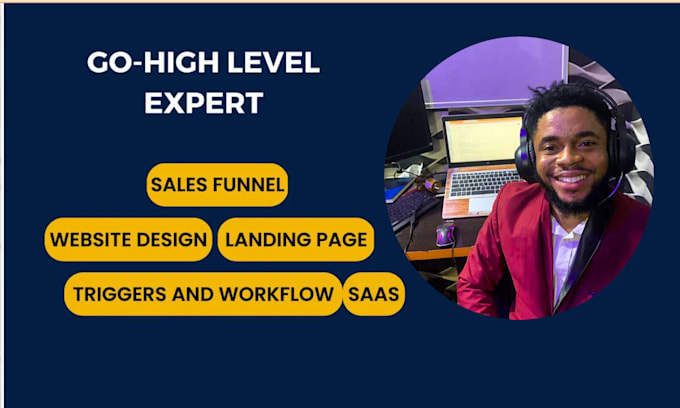 Create a webpage on go high level,high level account setup by ...