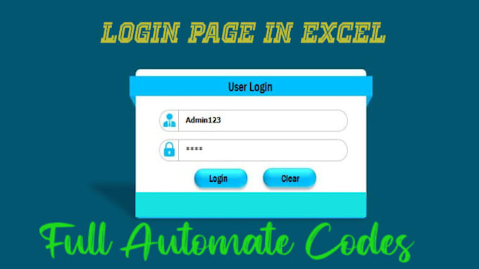 Create login page in excel by Creative4editor | Fiverr