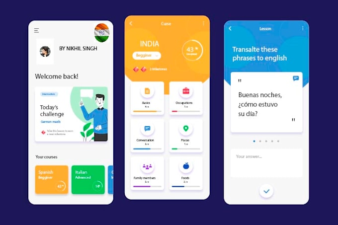 Do ui design template by Atulsingh241 | Fiverr