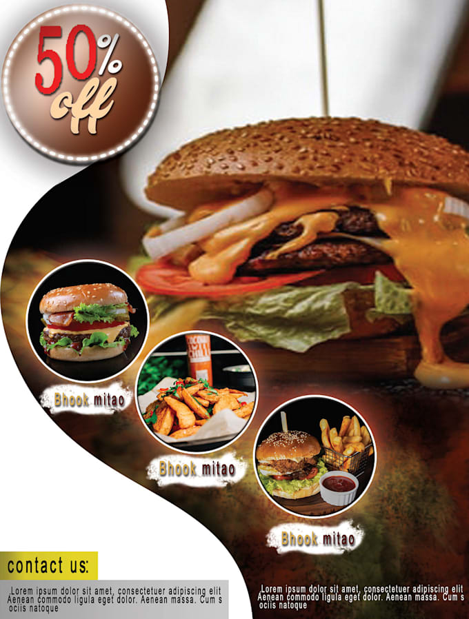 Design creative food flyers, corporate flyer, party flyer by ...