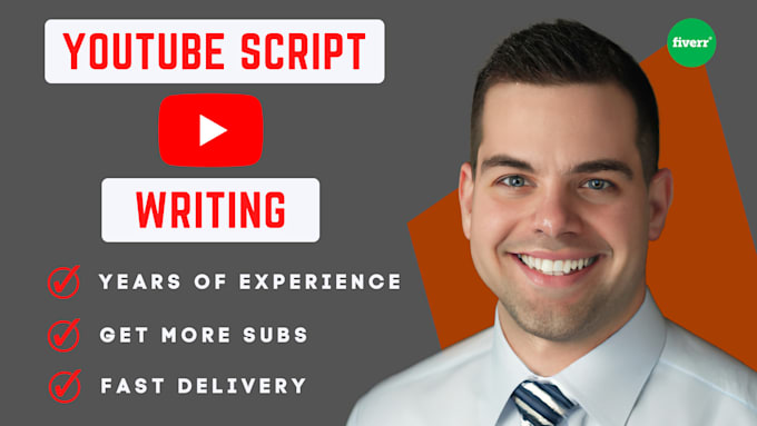 Research and write a script for your youtube videos by Mrworder | Fiverr