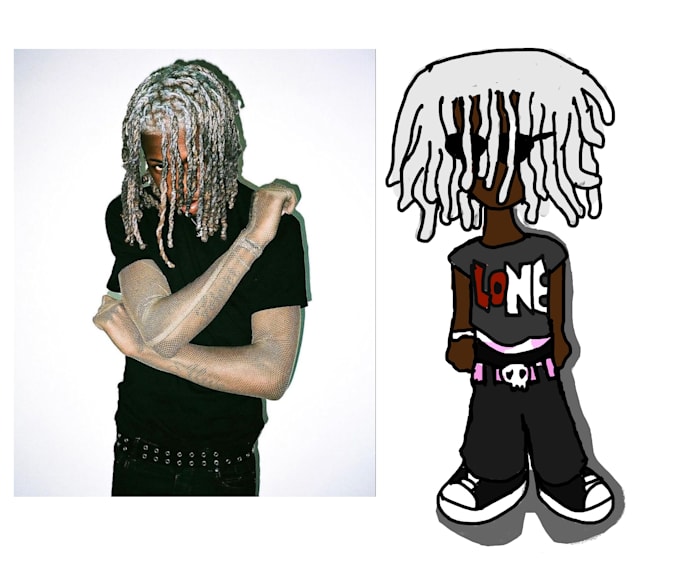 Draw you or anybody of your choice in a y2k cartoon style by ...
