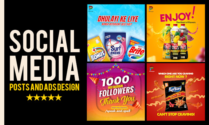 Design premium social media posts and ads for your brand by ...