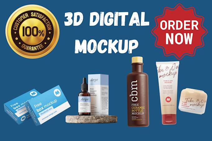 Create customized 3d digital mockup designs by Peter_halen | Fiverr