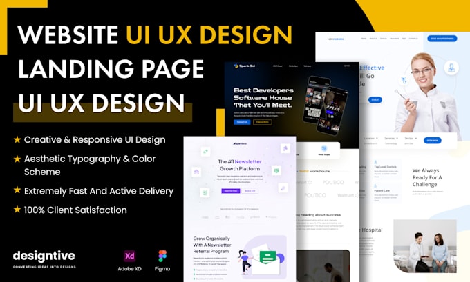 Ui ux design website ui ux design mobile app ui ux design by Designtive ...
