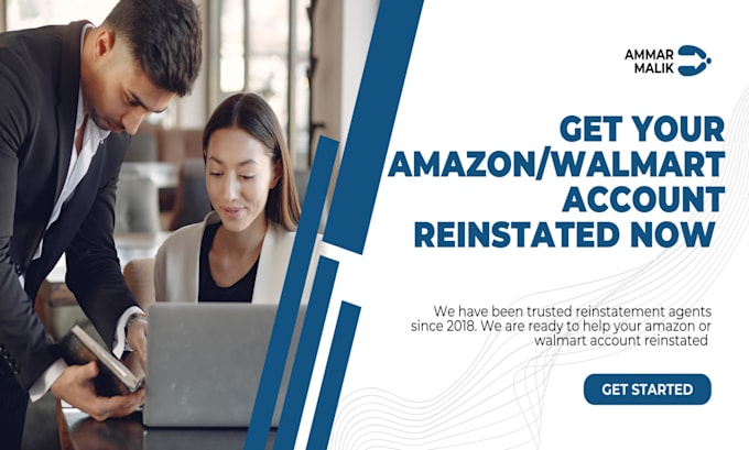 Reinstate your amazon or walmart account by Ammarmalik19 | Fiverr