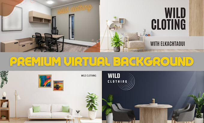 Design custom zoom virtual background by Medelkachtaoui | Fiverr