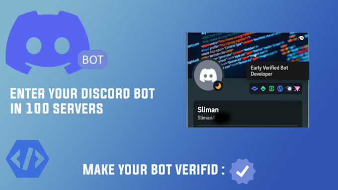 Make your discord bot join servers by Xsliman_246 | Fiverr