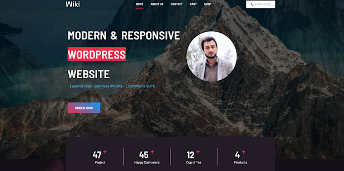 Design and develop a portfolio and modern wordpress website by Waqasahmed270 | Fiverr