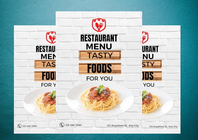 Make an high quality menu, poster for youre resturants by Imadeiguer ...