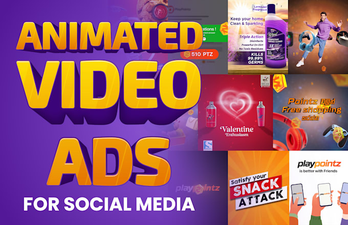 Create amazing 2d promo video ads for your product by Variationlk | Fiverr