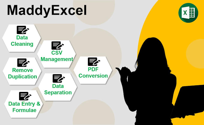 Do excel data cleaning, editing, processing messy data, formatting ...