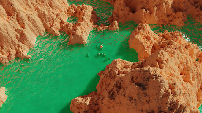 Create 3d illustration, render image, scene in desired style by Dmytro ...