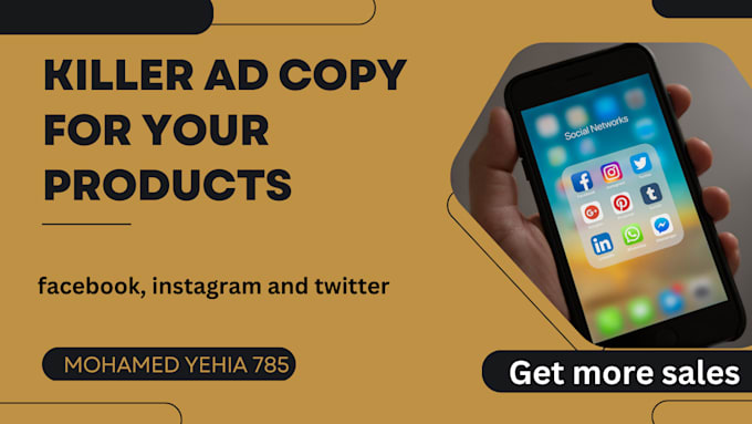 Persuasive high conversion ad copy for facebook ads by Mohamedyehia785 ...