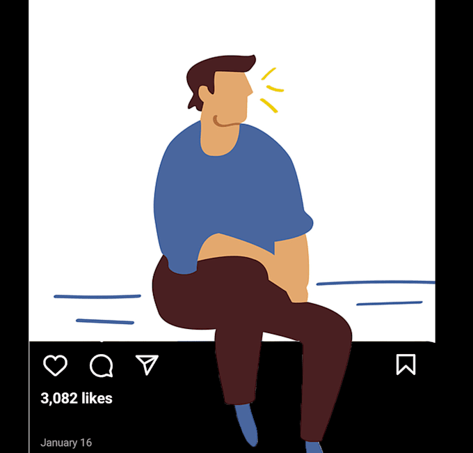 Make an instagram pop out post by Iskandersouissi | Fiverr