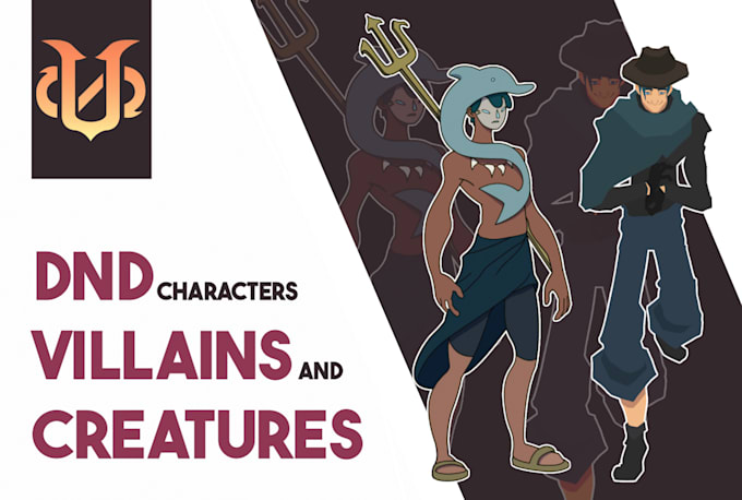 Draw a dnd or creature character art illustration and design by ...