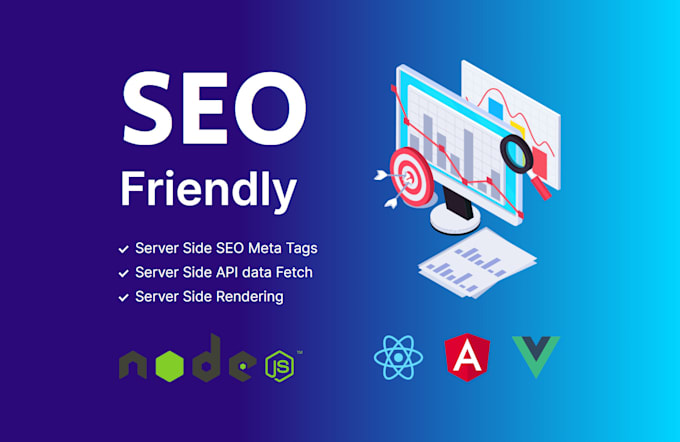 Fix onsite seo in your react, angular or vue js app by Ubaidbadar333 | Fiverr