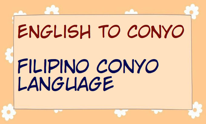 Translate english to filipino conyo language or vice versa by Kirbrine ...