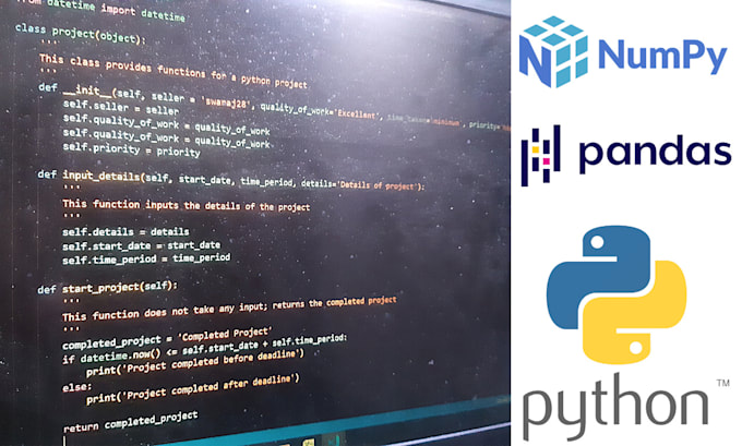 Numpy, pandas and python oops projects by Swaraj28 | Fiverr