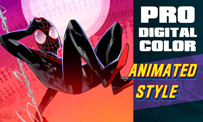 Digitally color your comic with animated style by Protobunker | Fiverr