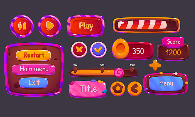 Design stunning game ui, icons and 2d assets for your game by Atiq_qazi ...