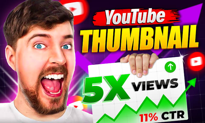 Design amazing clickbait youtube thumbnail in 24 hours by Sahildiwan175 ...