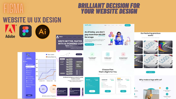 Design web, mobile ui ux, modern website design by Husnainshafq | Fiverr